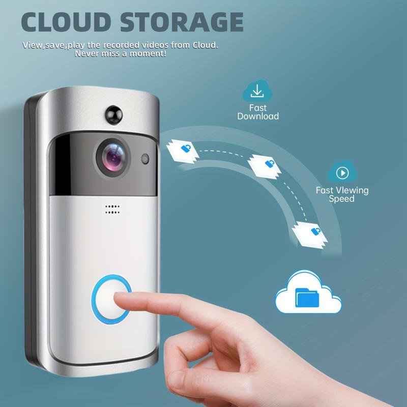 Wireless Video Doorbell Camera With Chime, Home Security Camera ...