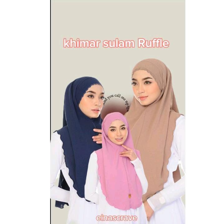 KHIMAR SULAM RUFFLE BARU - TikTok Shop Malaysia