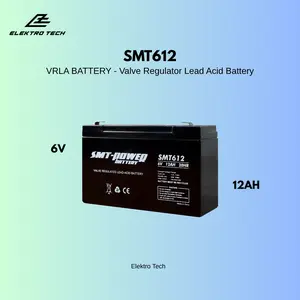 Samoto Battery SMT1280 Baterai Aki Kering UPS VRLA DEEP CYCLE GEL 12V ...