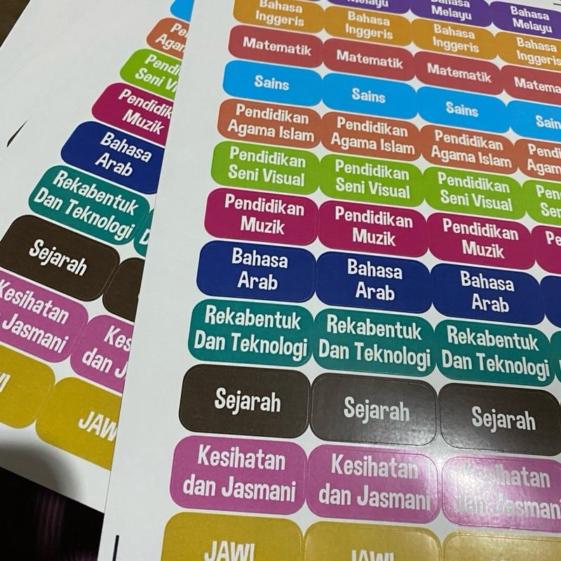 Sticker Subjekk Murah dan Jimat Stationery - TikTok Shop Malaysia