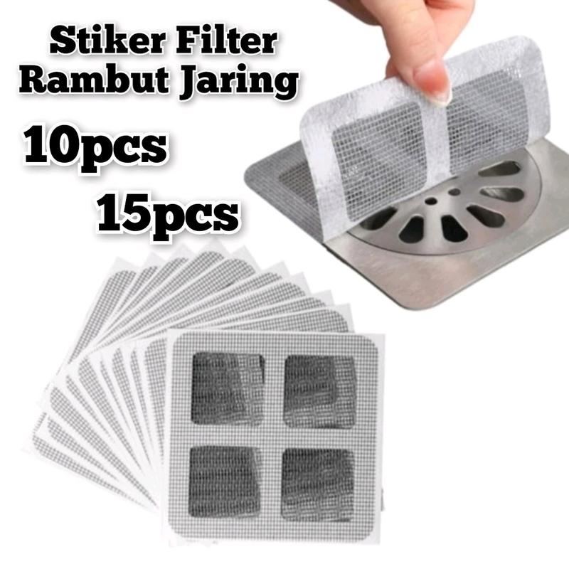 Stiker Filter Rambut Jaring Penutup Lubang Saluran Air Saringan - Shop ...
