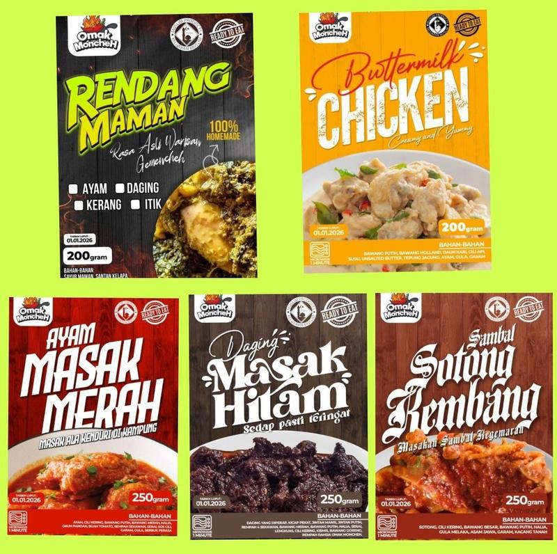 ANEKA LAUK OMAK MONCHEH (RENDANG MAMAN, SAMBAL SOTONG, DAGIN - TikTok ...