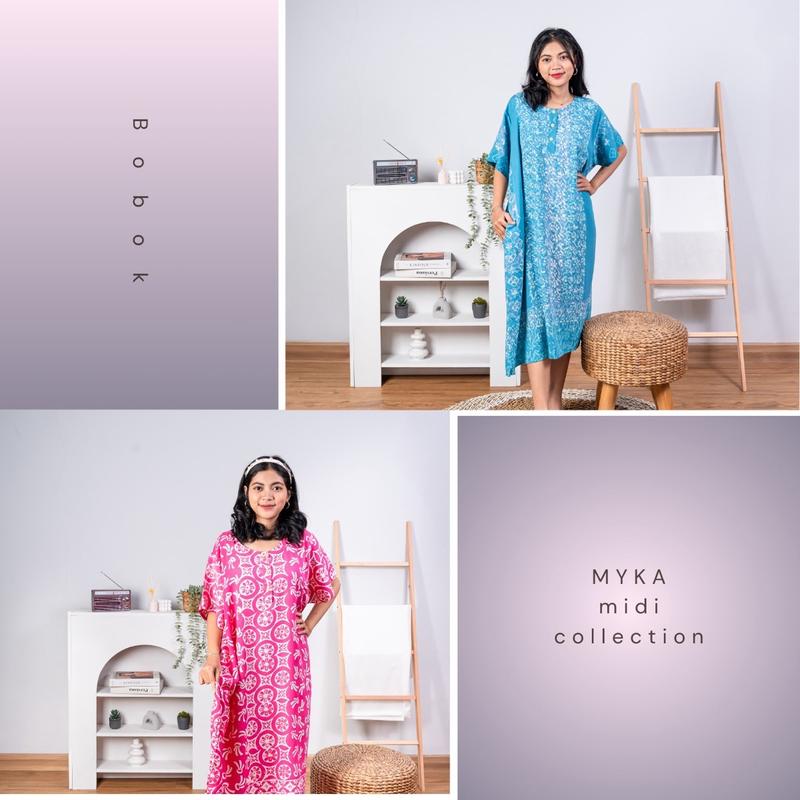 Baju Wanita MYKA Daster Midi (BOK) DD 48 - Short Sleeve Bati - TikTok ...