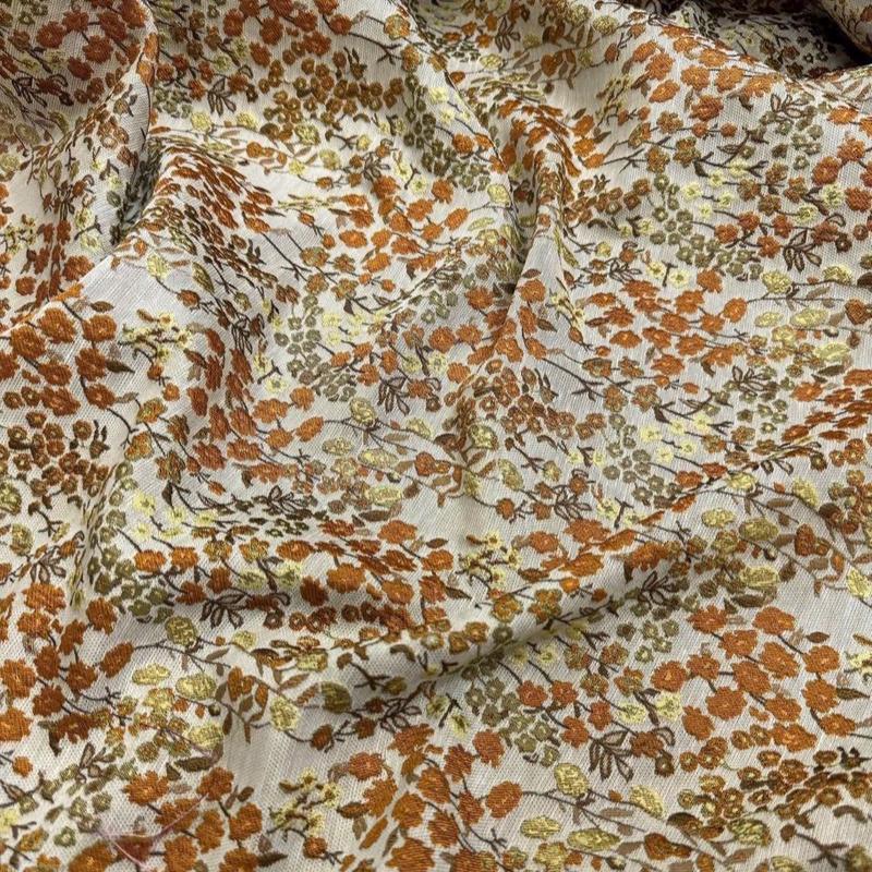 New Design Premium soft Brocade Small Flower sepasang 3.5 meter ...