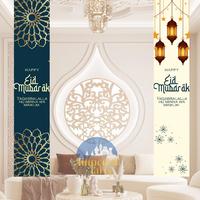 Jual Backdrop Banner Spanduk Happy Ramadhan Eid Mubarak Lebaran Idul ...