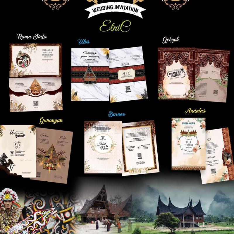 (20pcs) CETAK Undangan Pernikahan FREE FOTO | Kode : Java Etnic - Shop ...
