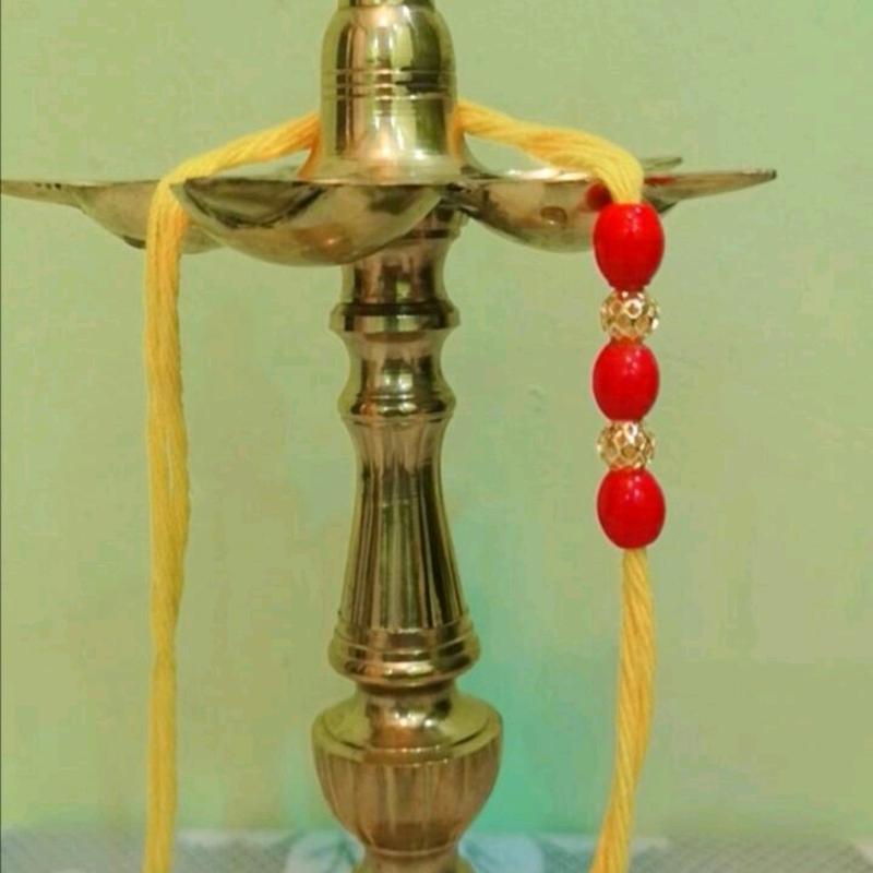 (12.12 sales)Red pavalam with gold and manjal thali kayiru - TikTok ...