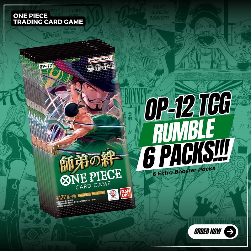 ONE PIECE TCG OP-12: RUMBLE 6 PACKS! ONE PIECE TRADING CARD - TikTok ...