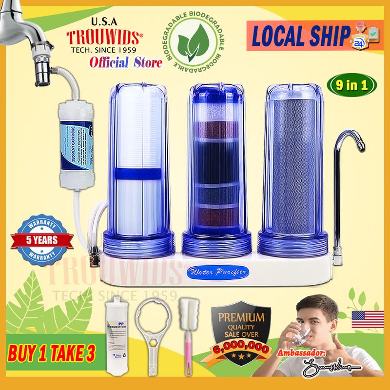 TROUWIDS Authentic Water Filter Water Purifier Leakproof Thicken ...