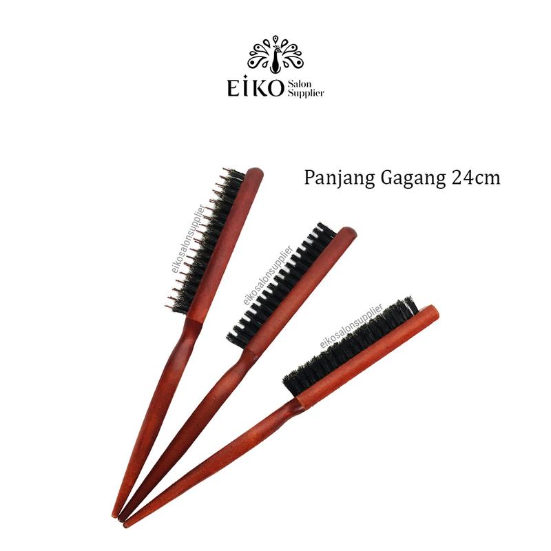 Sisir Sikat Sasak Sanggul Bulu Gagang Kayu Rambut Salon - Shop | Tokopedia