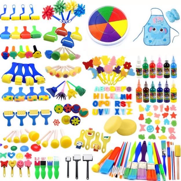 Kids Painting Set | Kids DIY Drawing Set Tools | Washable Paint ...