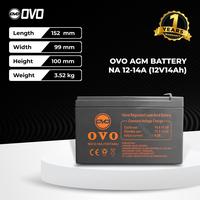 Jual Battery OVO VRLA 12V 14Ah - Baterai Aki 12V 14 Ah/AKI UPS/SOLAR ...