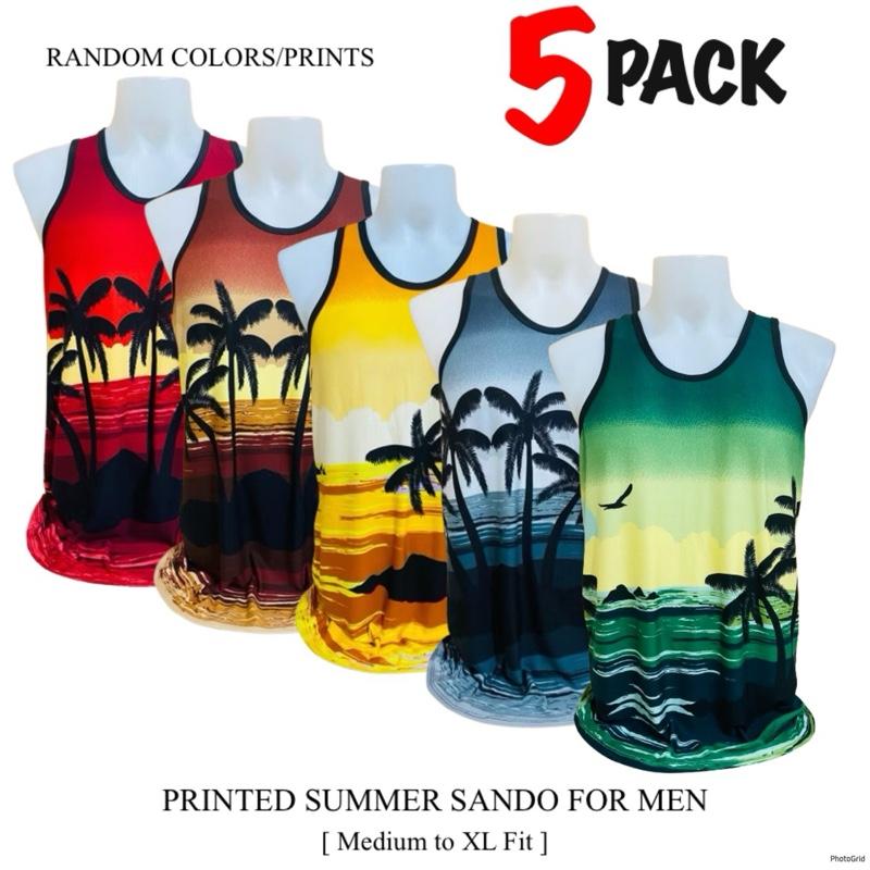 [ 5 PACK ] High Quality Summer Sando for Men Medium to XL Fit - TikTok ...