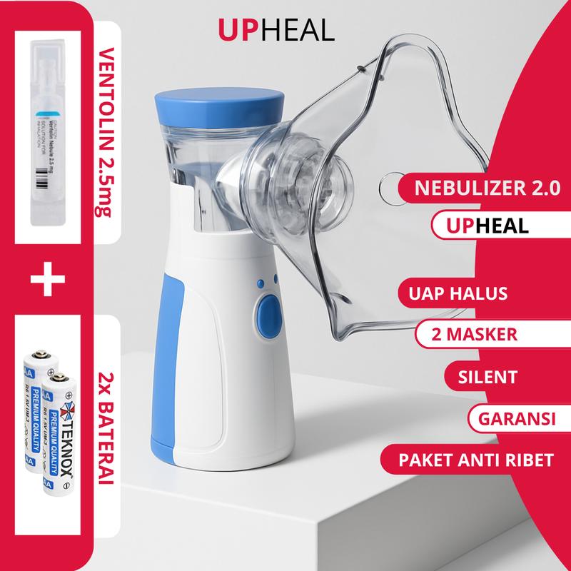 Upheal Mesh Nebulizer – Alat Uap Inhalasi Portabel untuk Pernapasan ...