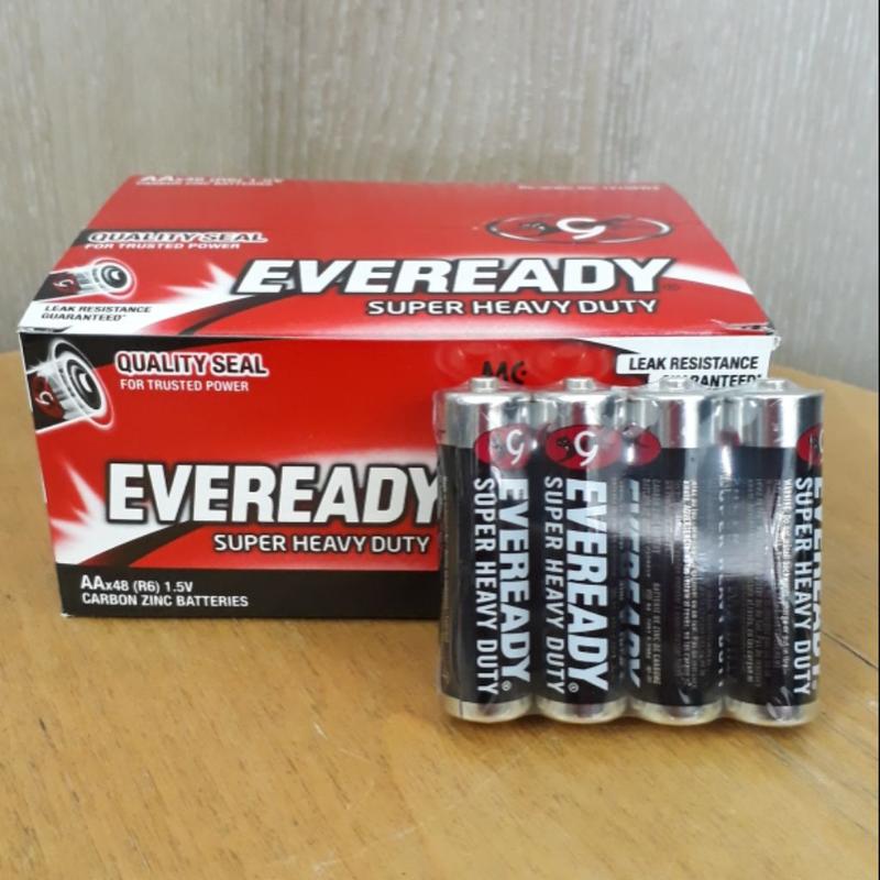 Eveready AA × 4 Super Heavy Duty Battery 1 Box (48pcs) - TikTok Shop ...