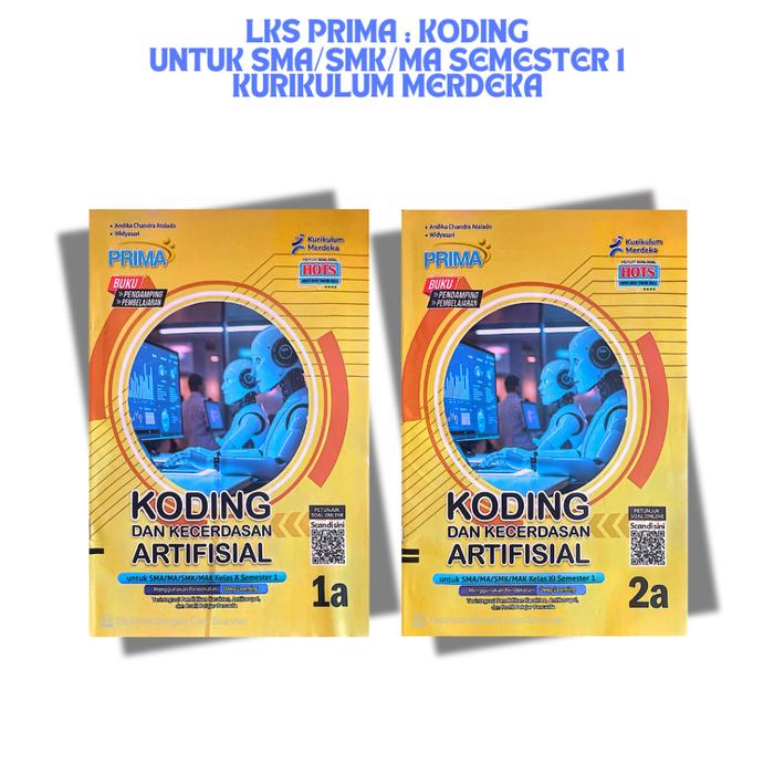 Jual LKS Prima Koding dan Kecerdasan Artifisial untuk SMA/SMK Semester ...