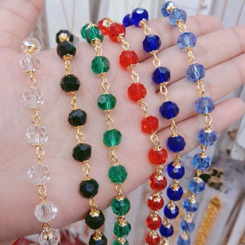 Gelang Kristal Rolek Variasi Warna Perhiasan Elegan Rantai Wanita ...