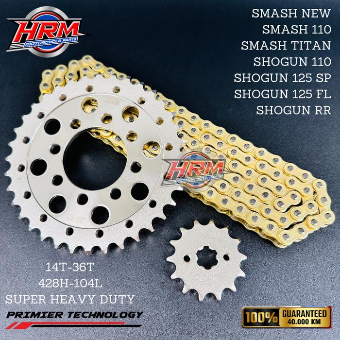 Promo GEAR SET GIR SET RACING SMASH NEW SMASH TITAN SHOGUN 110 125 SP ...