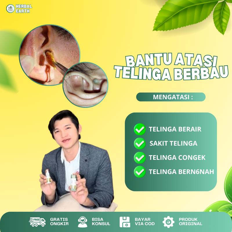 Tetes Telinga Penghilang Bau Telinga Congek, Penghilang Cairan Kuning ...