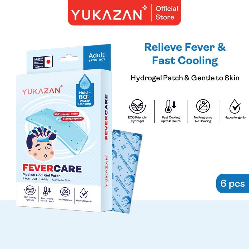 Yukazan Adult Fevercare Medical Cool Gel Patch Fever Patch for - TikTok ...