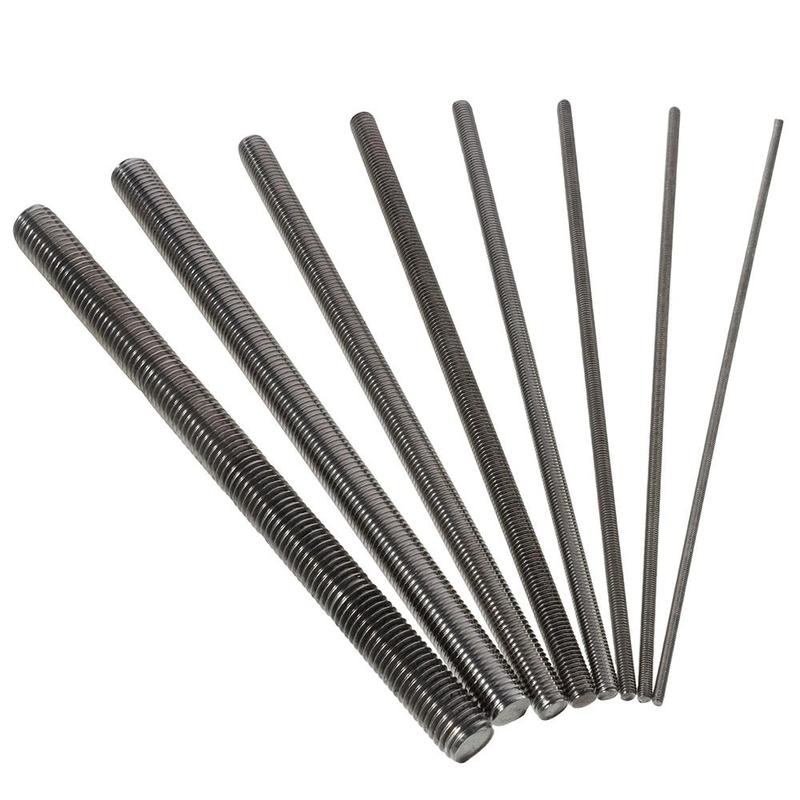 1Pc Useful Round Fully Threaded Rod 250mm Stainless Steel Screw ...