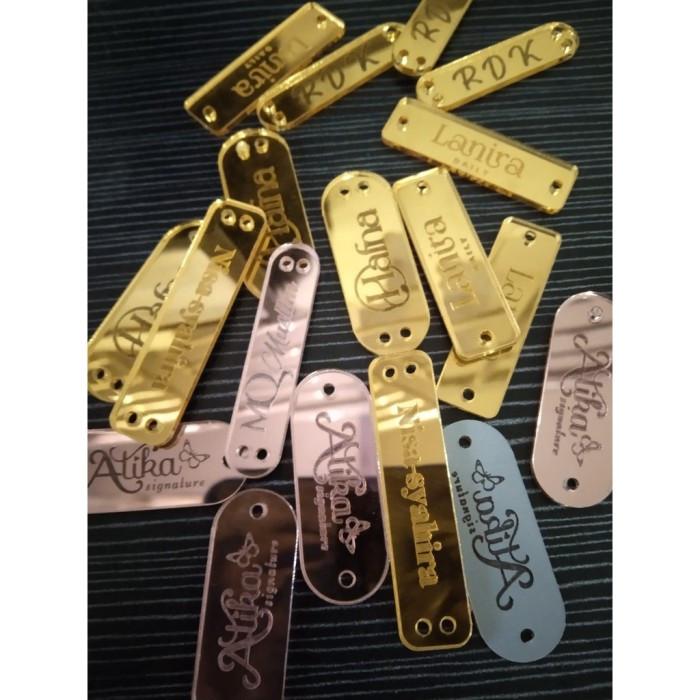 Label Hijab Acrylic / Label Brand Akrilik / Label Akrilik Custom - Shop ...