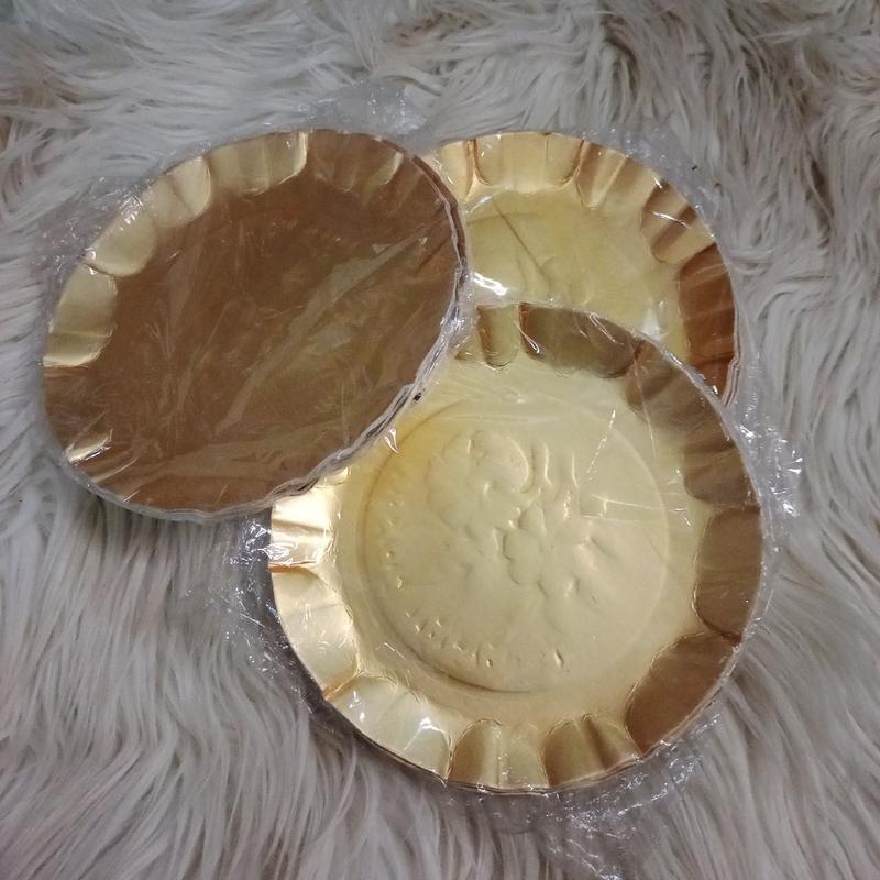 Piring kue ultah gold - Shop | Tokopedia