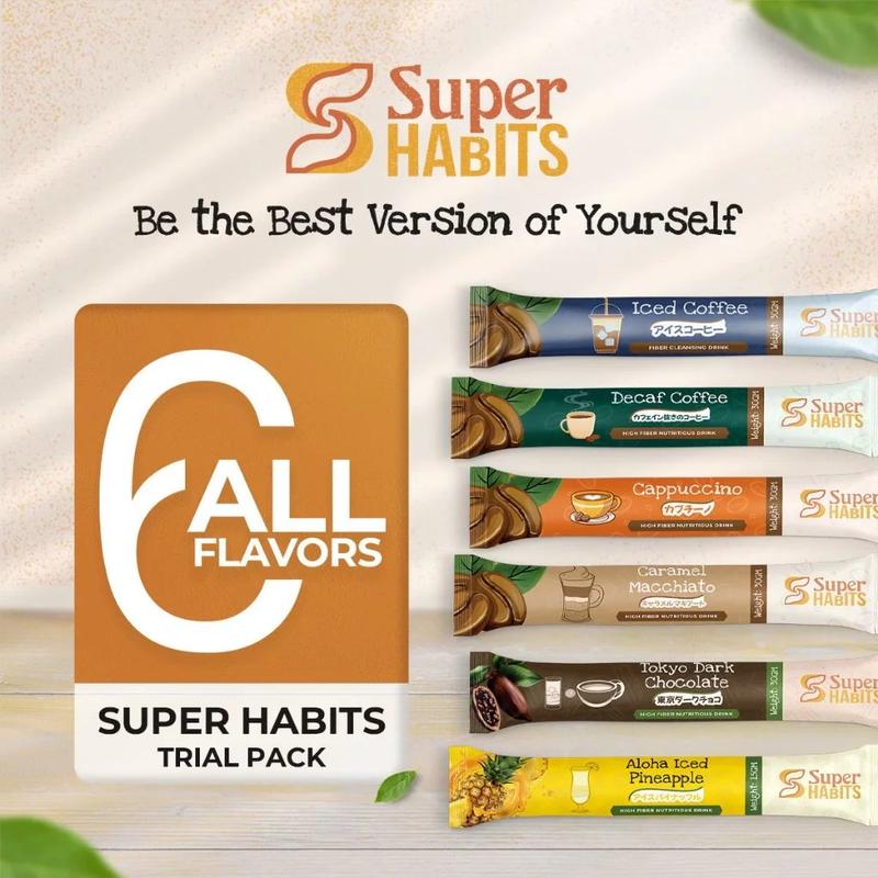 Super Habits Drink Trial Pack (6 sachets - All Flavors) - TikTok Shop ...