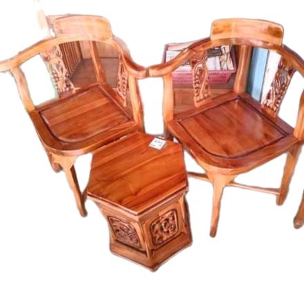 Set Kerusi Jati Anggur Kayu Jepara - 2 Kerusi + 1 Meja - TikTok Shop ...