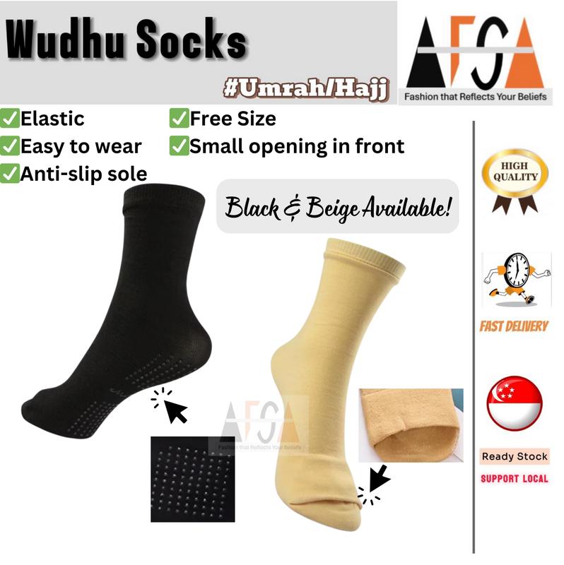 Wudhu' Socks Anti-Slip Tawaf Socks Umrah Hajj | Stoking Wudhu' - TikTok ...