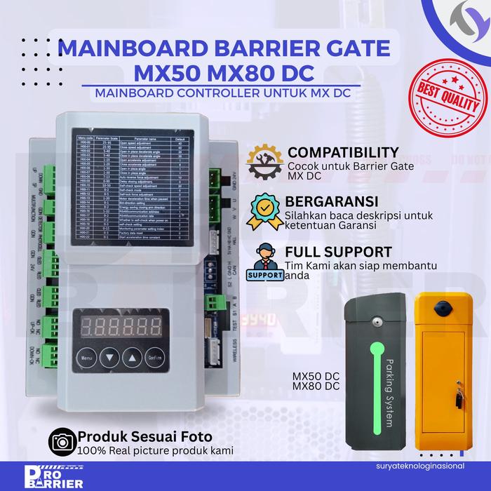 Jual Mainboard Barrier Gate MX DC - PCB Controller Barrier Gate Parkir ...