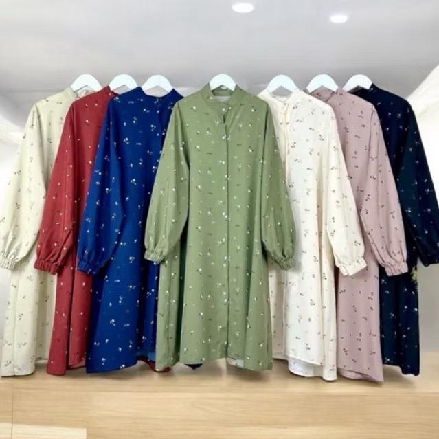 [havenista] Blouse labuh muslimah baggy blouse kemeja labuh bercorak ...