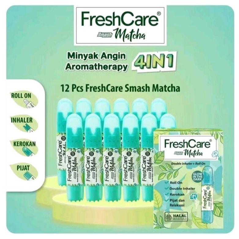 FRESHCARE SMASH MATCHA 8ML TERBARU DOUBLE IN HALLER & ROLL O - Shop ...