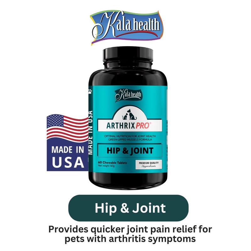 Kala Health Arthrix Pro 60 / 90 Tabs / Hip & Joint / Pet Supplement ...