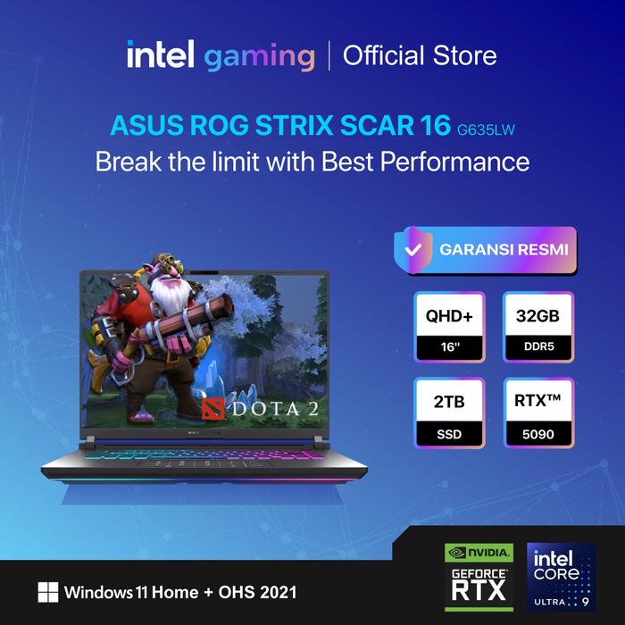 Promo ASUS ROG STRIX SCAR 16 G635LW ULTRA 9 275HX RTX5080 32GB 2TB W11 ...