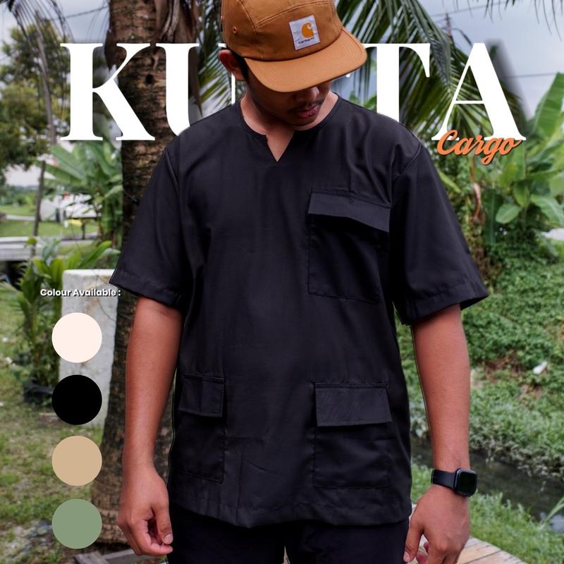 KURGO ' kurta kargo,max 90kg,kain toyobo,lengan pendek,3 poket,7 ...