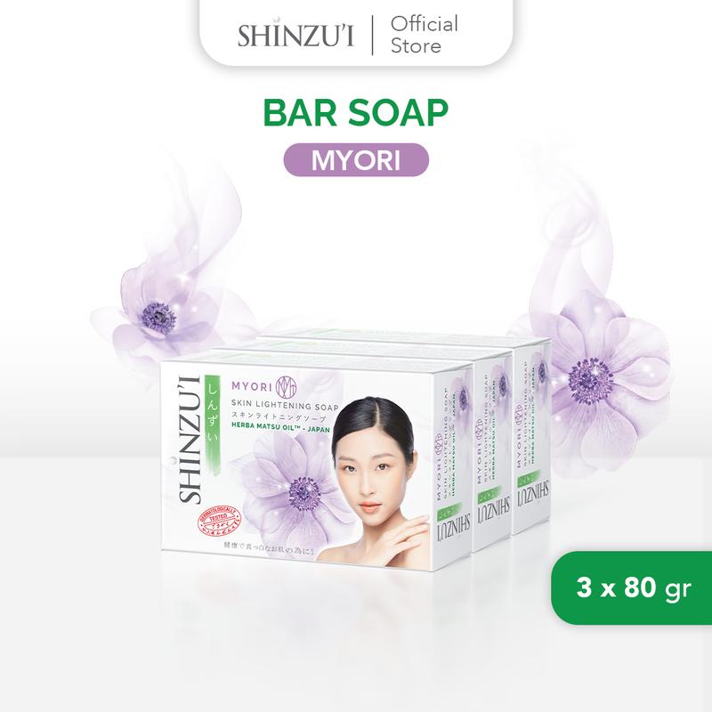 Shinzui Bar Soap Myori 80gr isi 3pcs - Shop | Tokopedia