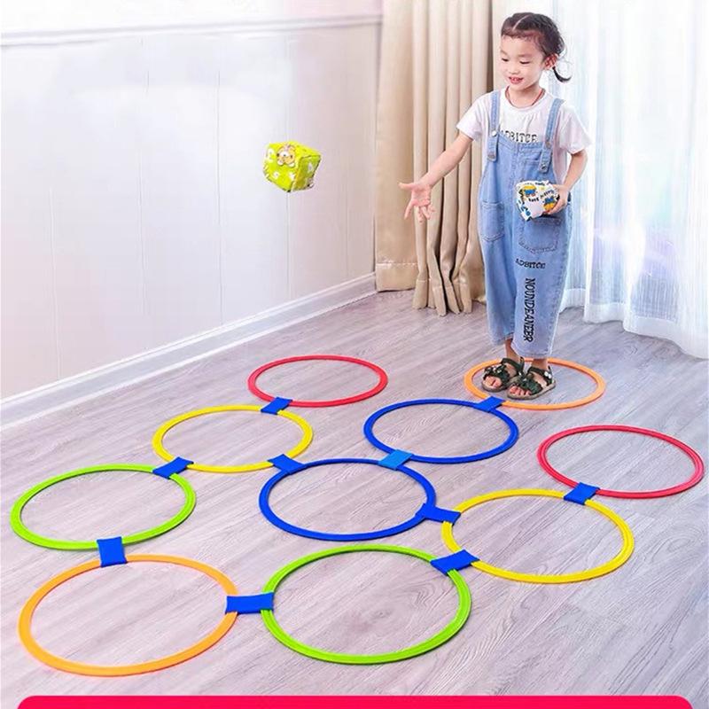 Hopscotch Ring Game with 1 Premium sandbag, Multi-Colored 10 - TikTok ...