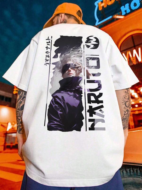 Summer short-sleeved T-shirt Naruto Japanese anime cartoon print ...
