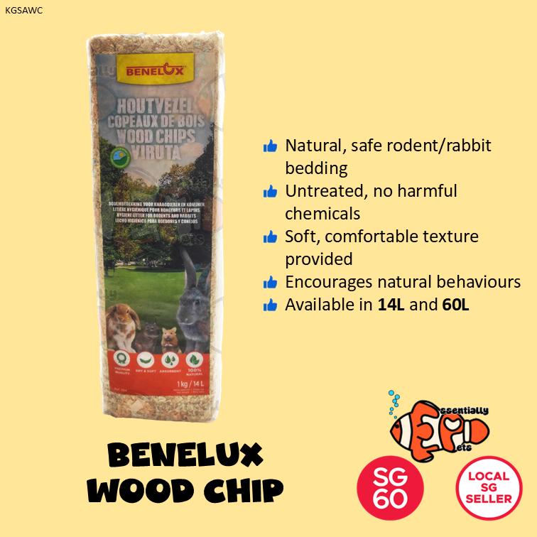 Benelux Woodchip Bedding for Hamsters, Rabbits, and Guinea Pigs ...