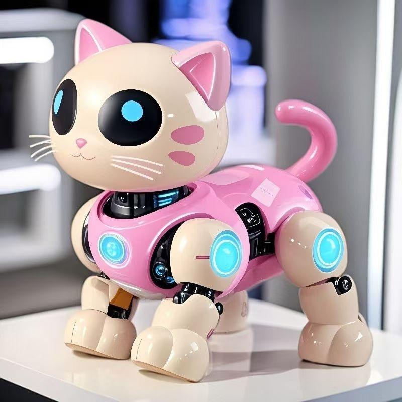 Tali Mainan Elektrik, untuk Kanak-kanak, Kucing Simulasi Robot ...