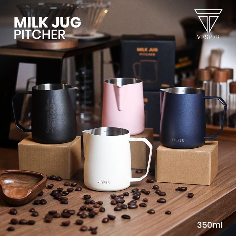 Vesper premium milk jug pitcher experience with scale 350ml sharp ...