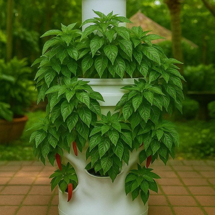 Jual POT EMBER VERTIKAL VERTIKULTUR 28 LUBANG TANAMAN SAYUR MEDIA TANAH ...