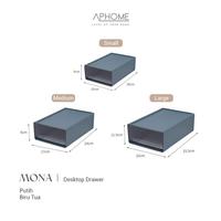 Jual Aphome Desk Drawer Storage Box Stackable White Aesthetic Rak Laci ...