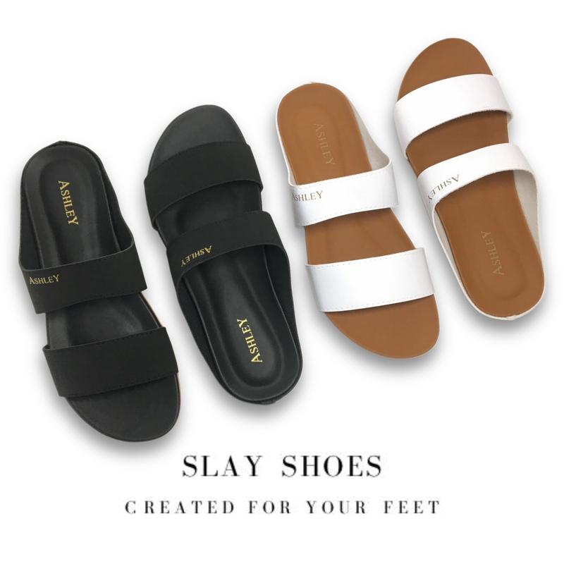 [READY STOCK] SLAY Kasut Wanita Women’s Shoes Open Toe Flat Sandals ...