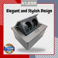 Promo Stop Kontak Meja Tanam 2 Socket Soft Touch Pop Up System Floor ...