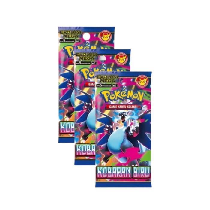 Pokemon TCG Indonesia KOBARAN BIRU Booster Pack - Shop | Tokopedia