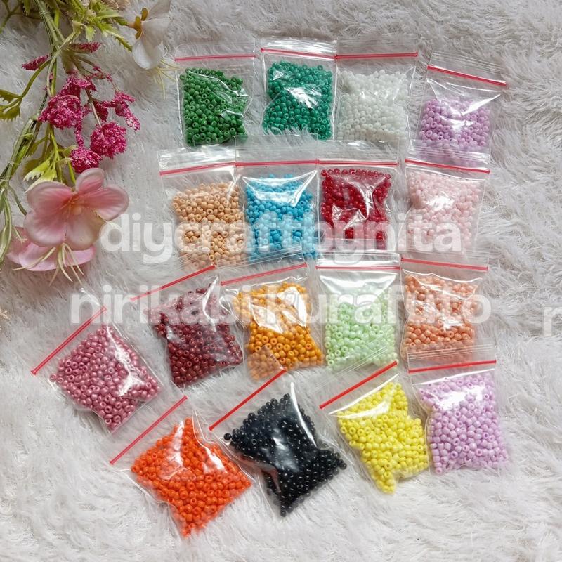 MANIK PASIR 3MM PER 10 GRAM WARNA DOFF/MANIK PASIR/MANIK PASIR - Shop | Tokopedia