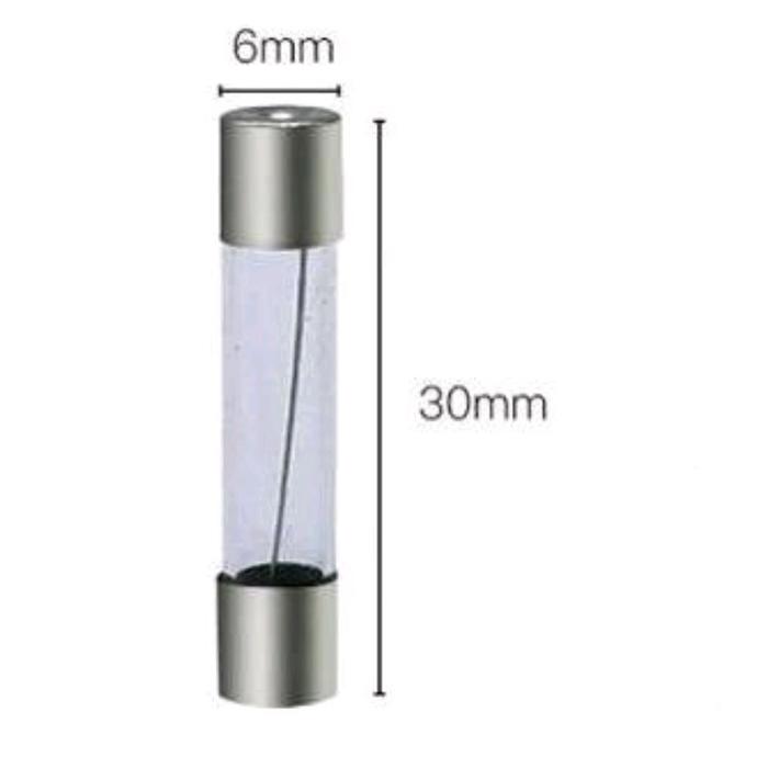 Jual Fuse 6x30 30A Glass Tube Besar 30 A 250V 30mm x 6mm Glass Sikring ...