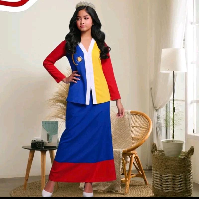 MERDEKA BAJU BUDAK PREMIUM QUALITY (COMO CREPE) SIZE 4-12 YEARS ...